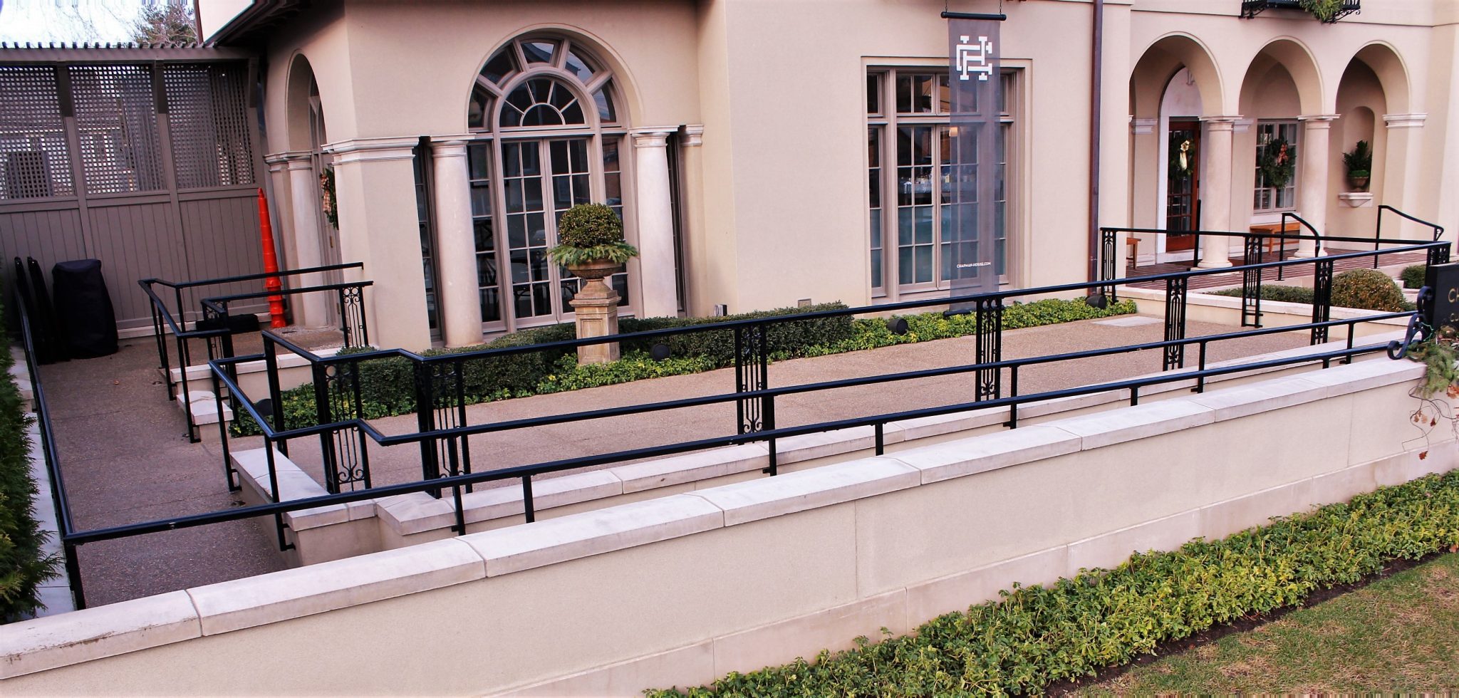 Boutique Restaurant ADA Ramp Rails - Great Lakes Metal Fabrication