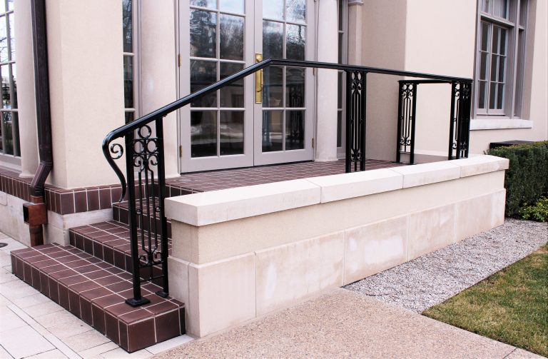 Boutique Restaurant ADA Ramp Rails - Great Lakes Metal Fabrication