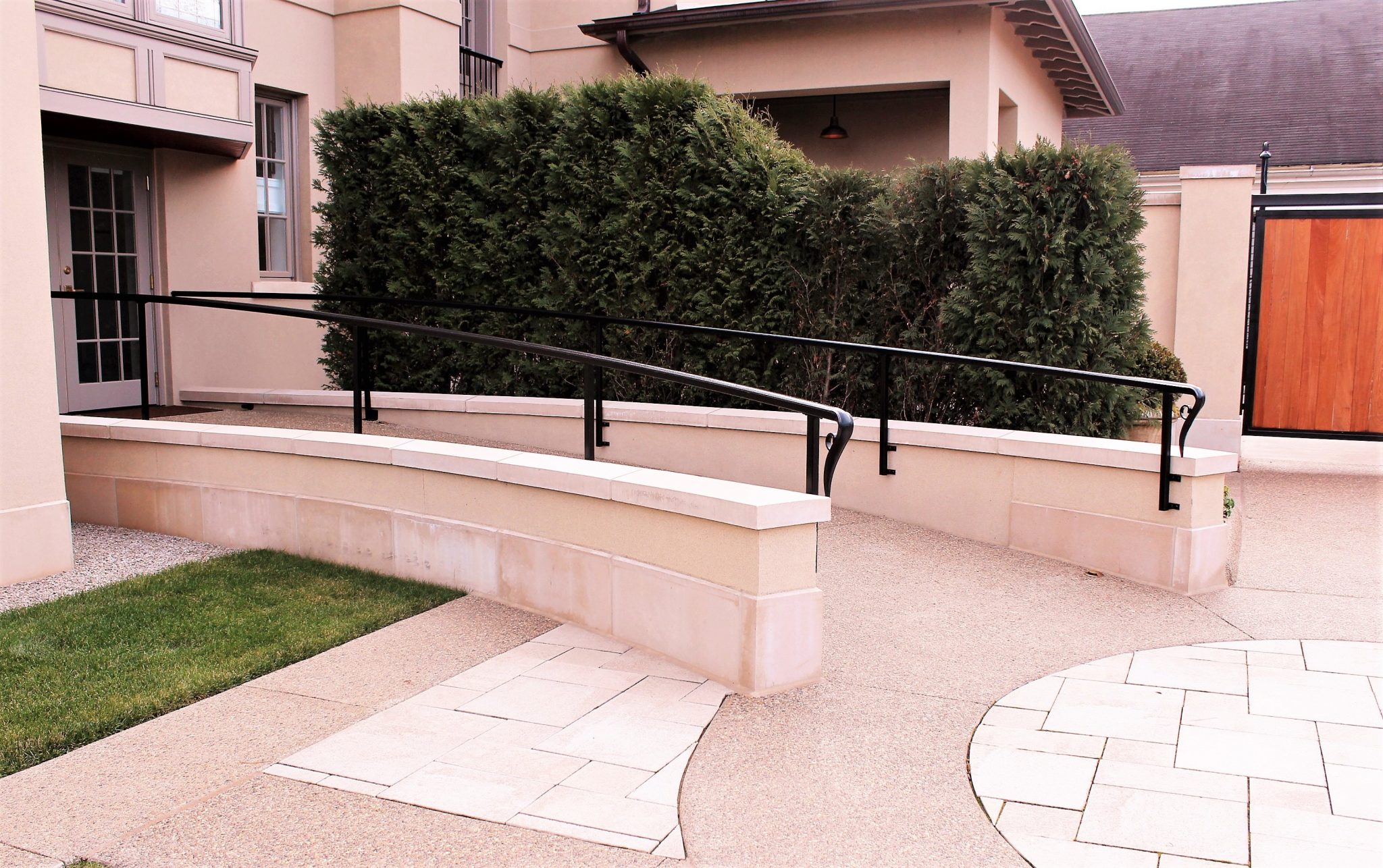 Boutique Restaurant ADA Ramp Rails - Great Lakes Metal Fabrication