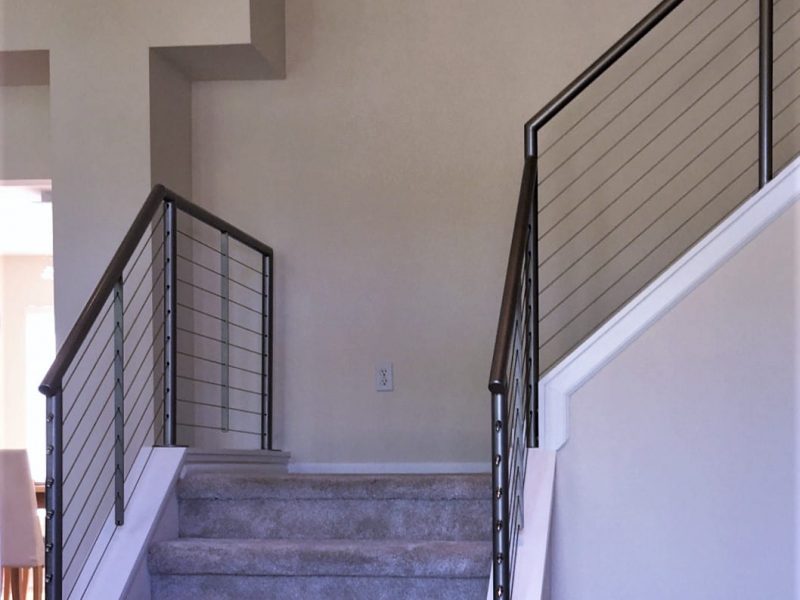 Grey "Stainless" Interior Cable Rail - Great Lakes Metal Fabrication