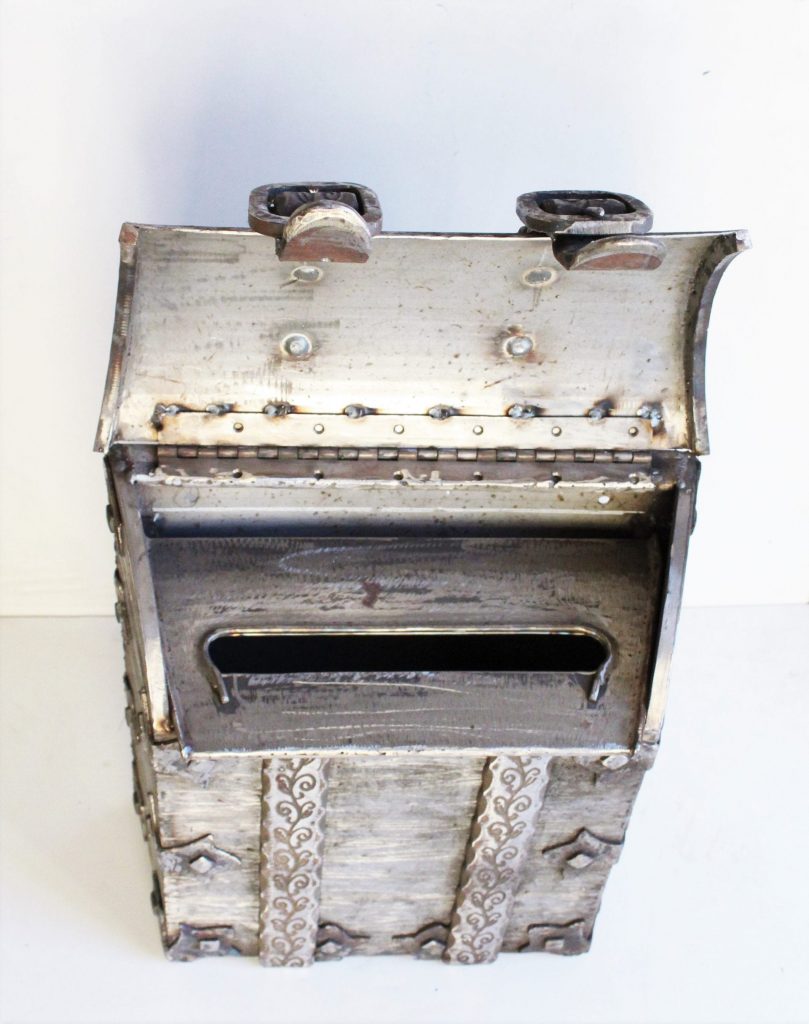 One-of-a-kind Rustic Wrought Iron Mailbox - Great Lakes Metal Fabrication
