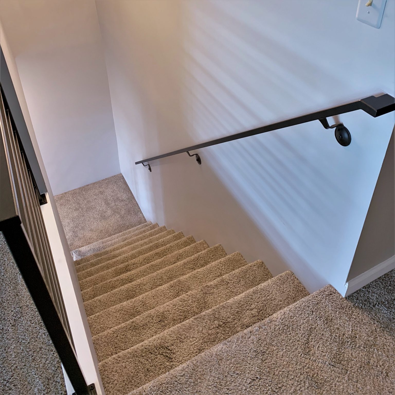 Wall-Mounted Rectangular Metal Handrail - Great Lakes Metal Fabrication