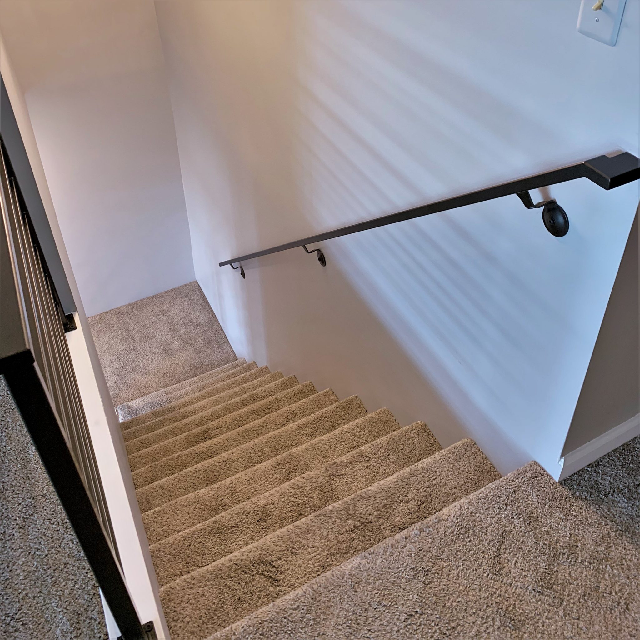 Wall-Mounted Rectangular Metal Handrail - Great Lakes Metal Fabrication