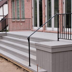 Hybrid Deck and Stair Railing - Great Lakes Metal Fabrication