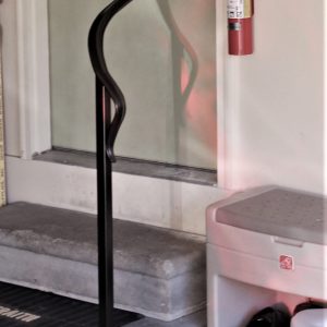 Short Curved Metal Handrail - Great Lakes Metal Fabrication