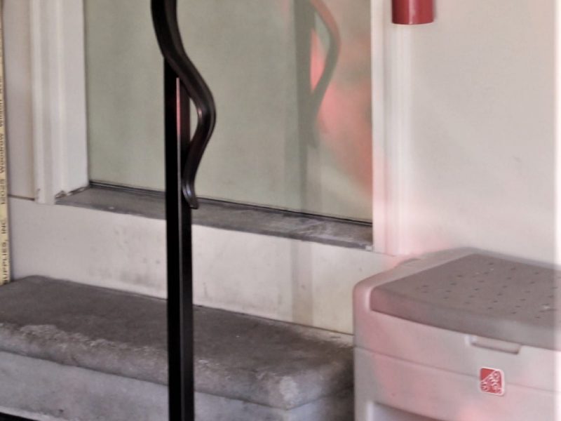 Short Curved Metal Handrail Great Lakes Metal Fabrication