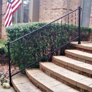 Traditional Wrought Iron Porch Railing - Great Lakes Metal Fabrication