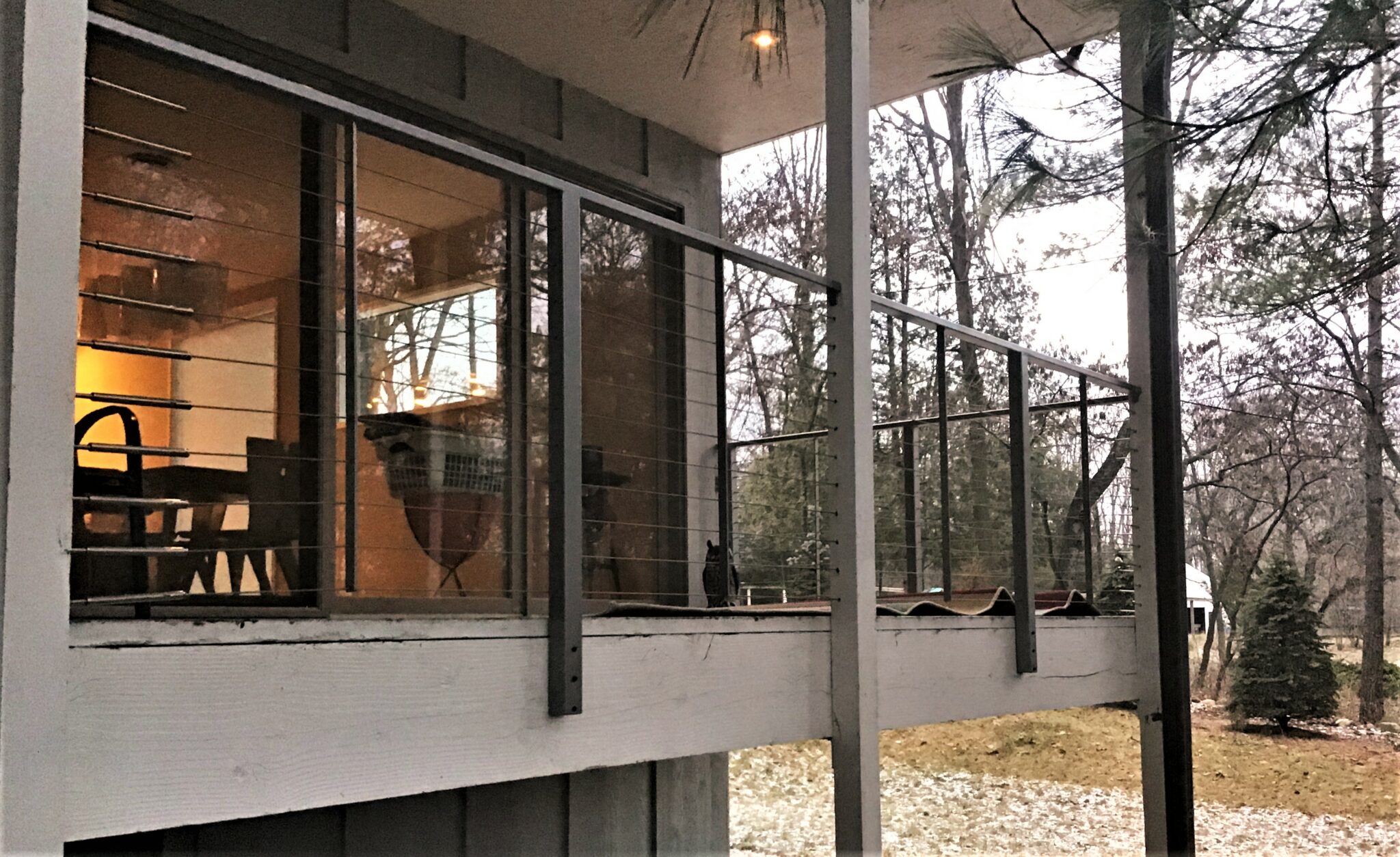 Side-Mounted Cable Rail on Deck - Great Lakes Metal Fabrication