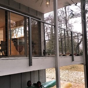 Side-Mounted Cable Rail on Deck - Great Lakes Metal Fabrication