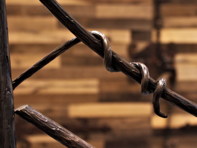 "Tree Stair" Rustic Floating Metal Staircase - Great Lakes Metal ...