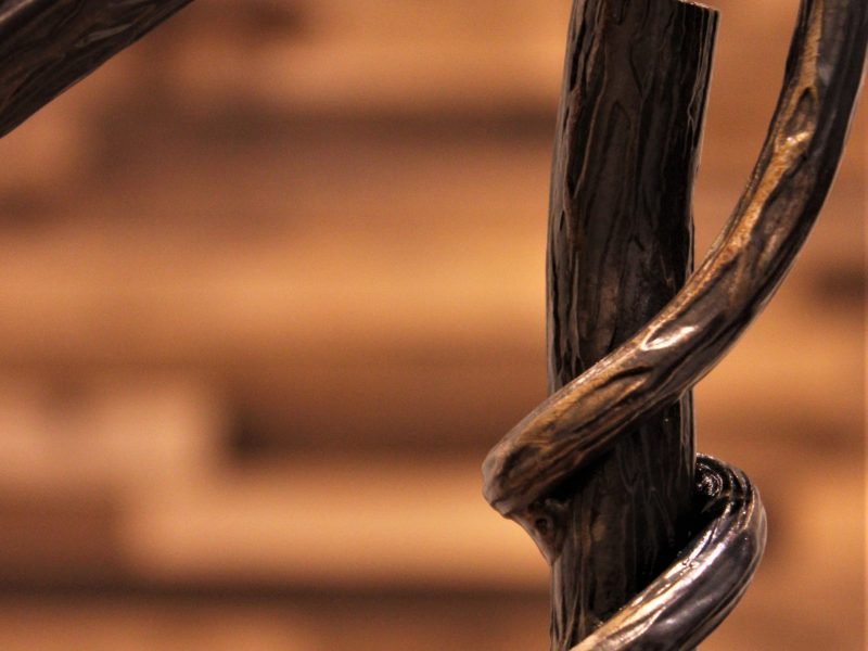 "Tree Stair" Rustic Floating Metal Staircase - Great Lakes Metal ...