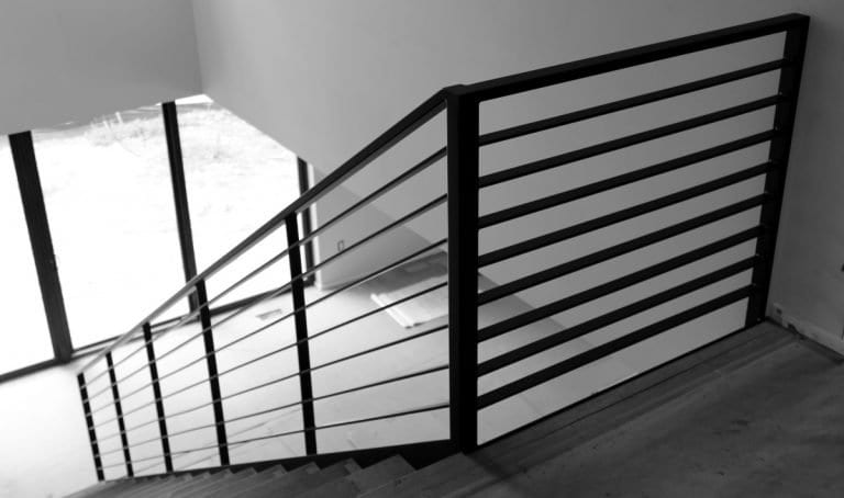 Horizontal Metal Railings for Stairs | Modern Luxury Design