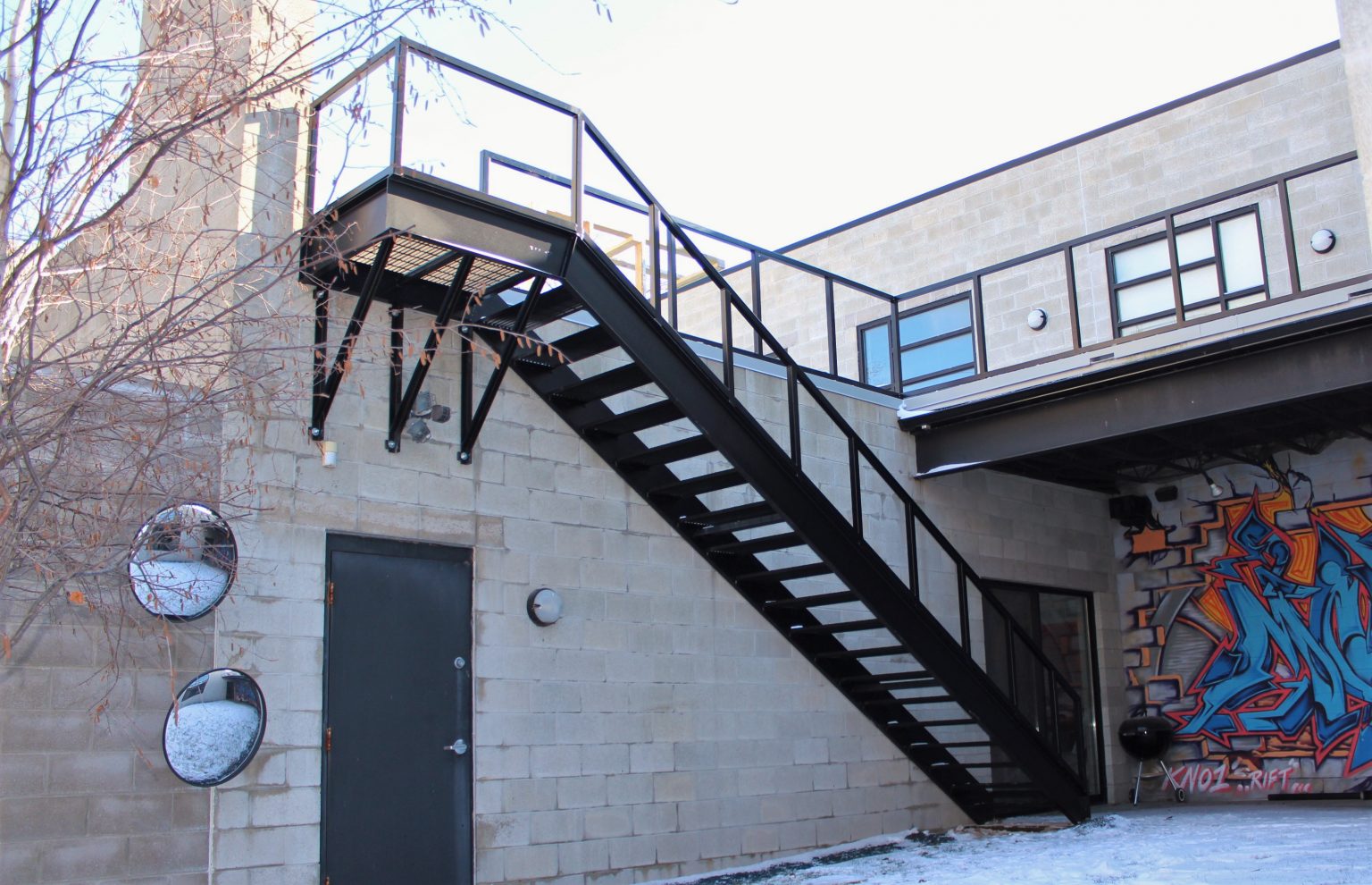 Roof Access Stairs - Great Lakes Metal Fabrication