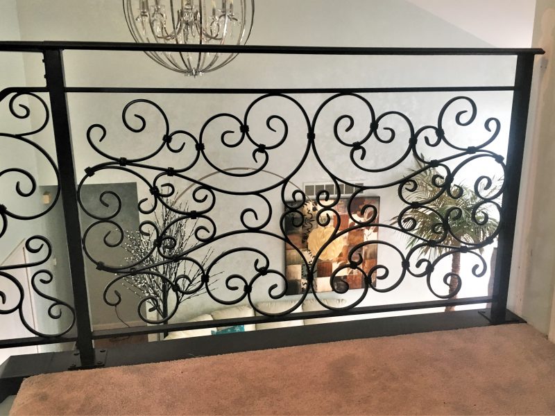 Wrought Iron Metal Scroll Railing - Great Lakes Metal Fabrication