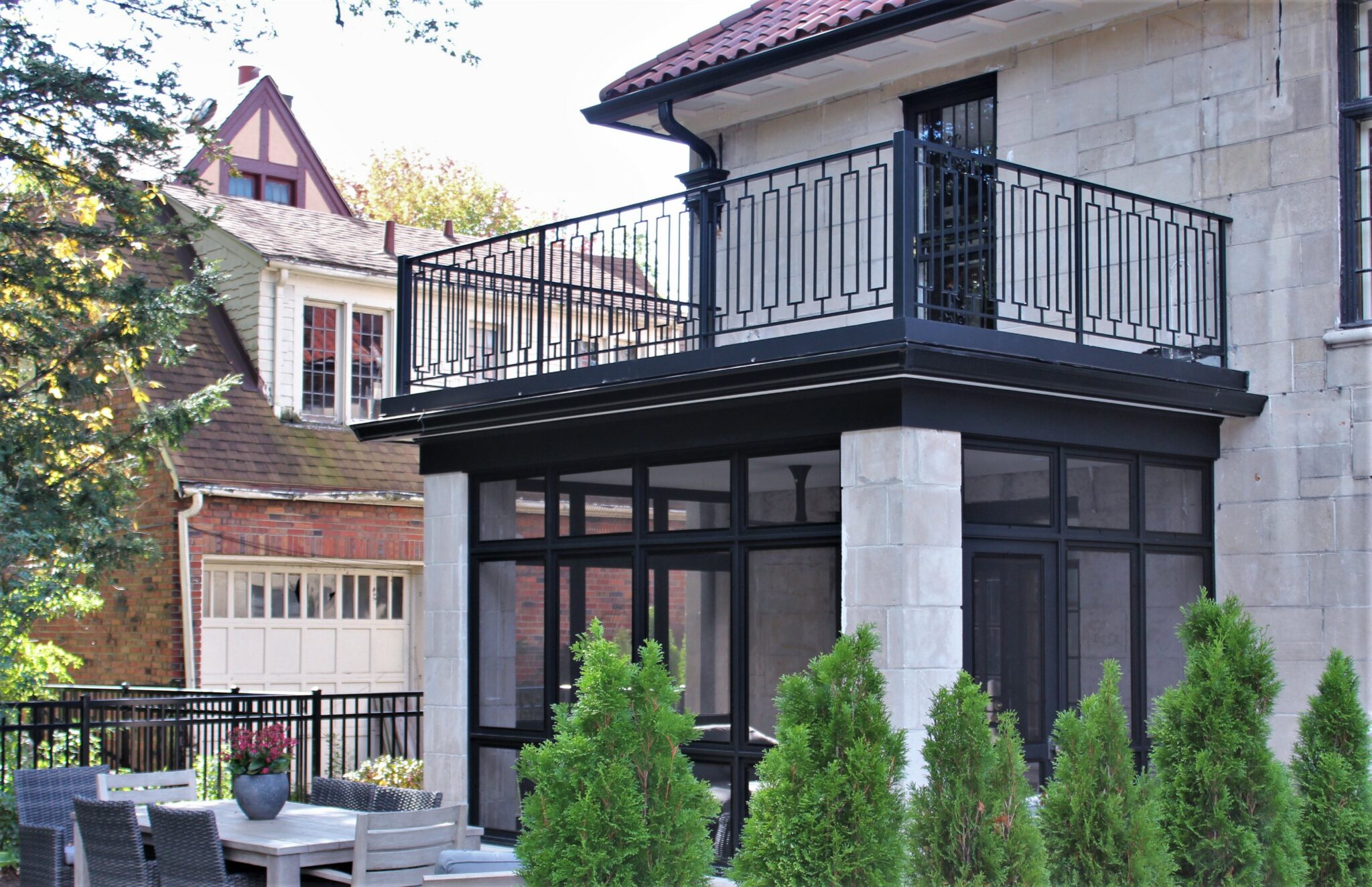 European Rectangle Balcony Rail - Great Lakes Metal Fabrication