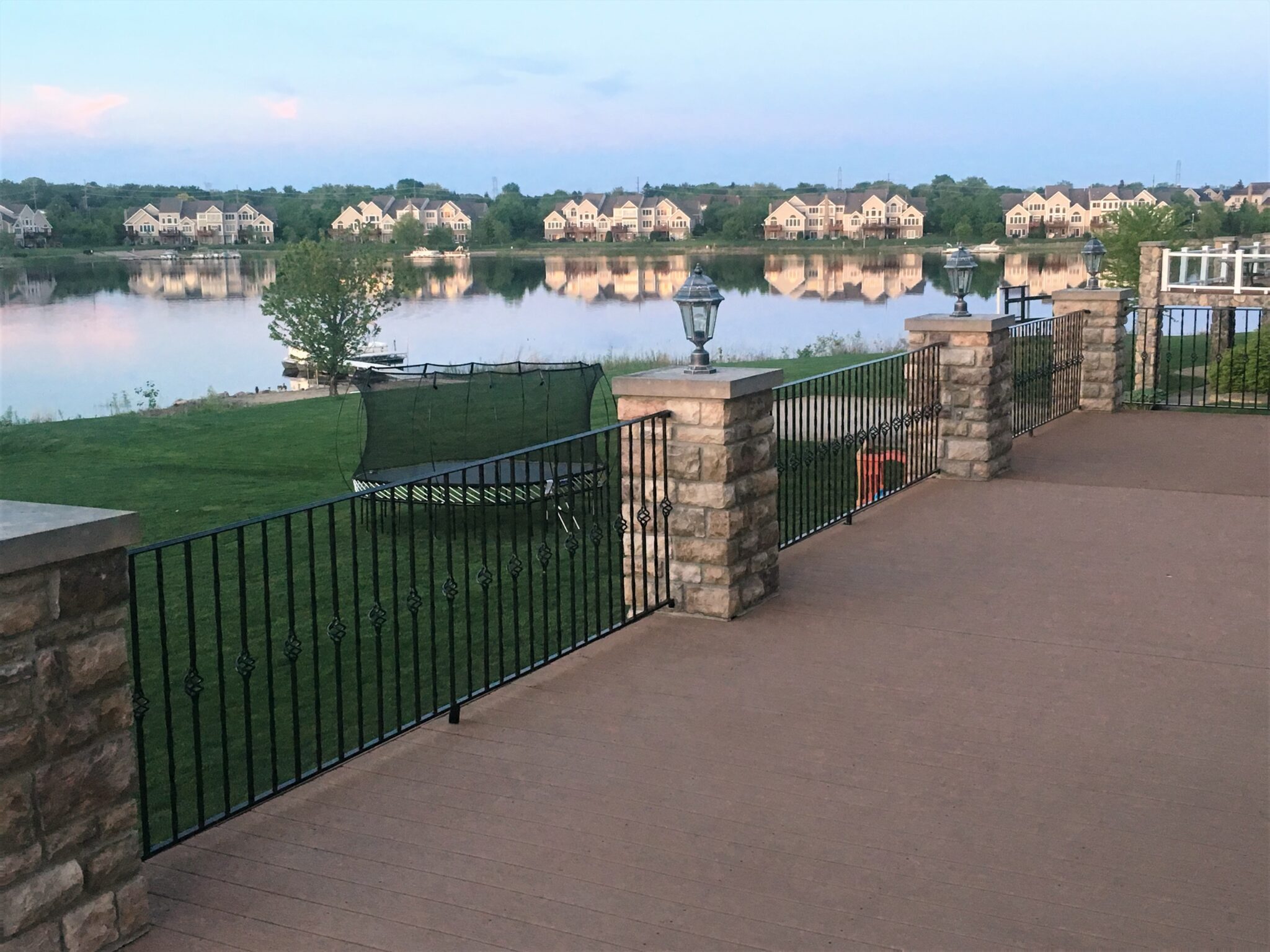Lakeview Wrought Iron Deck Rail - Great Lakes Metal Fabrication