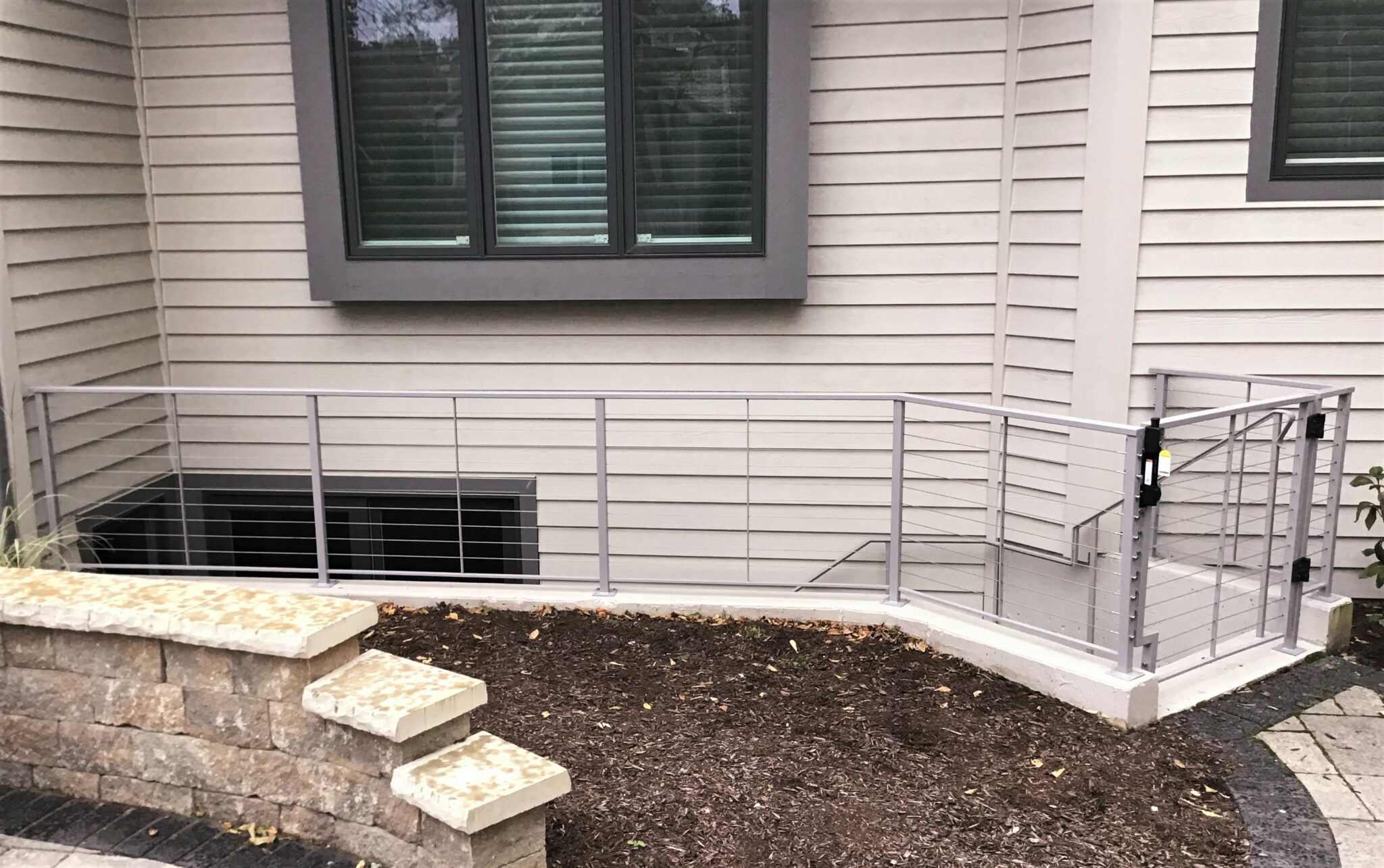 Stainless Cable Rail Gate - Great Lakes Metal Fabrication