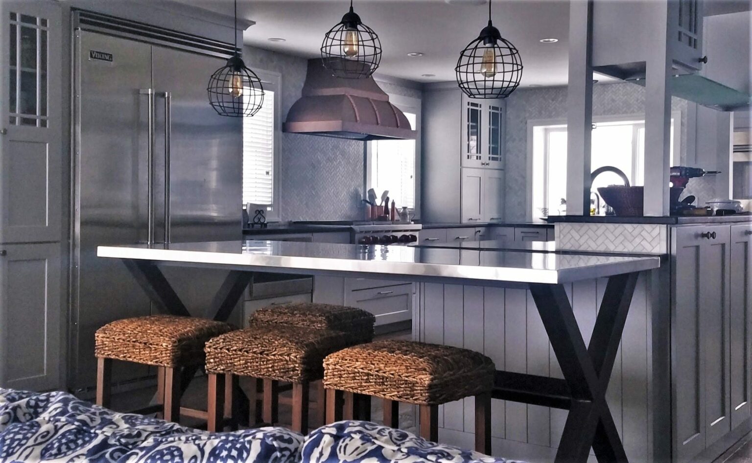Stainless Steel Farmhouse Table - Great Lakes Metal Fabrication