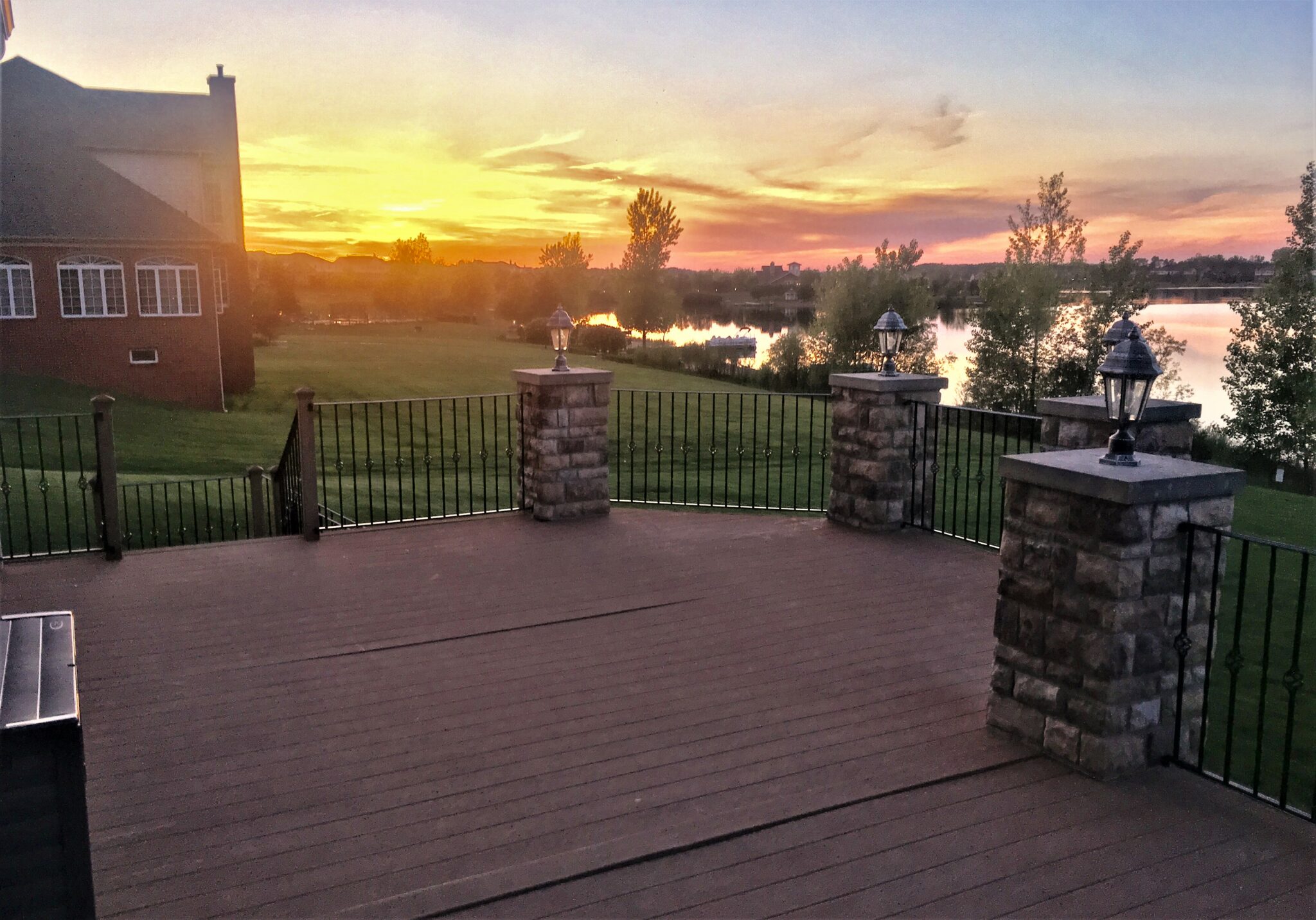 Lakeview Wrought Iron Deck Rail - Great Lakes Metal Fabrication