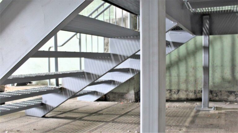 Loading Dock Stairs and Pipe Safety Rail - Great Lakes Metal Fabrication