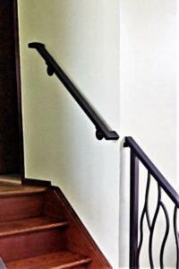 Nouveau Wavy Metal Stair Rail - Great Lakes Metal Fabrication