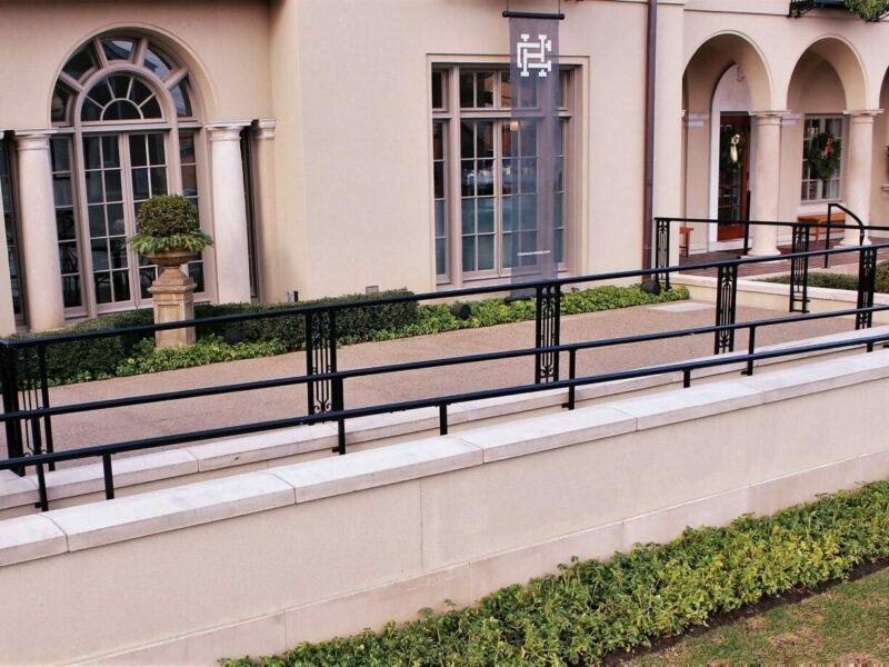 Boutique Restaurant ADA Ramp Rails - Great Lakes Metal Fabrication