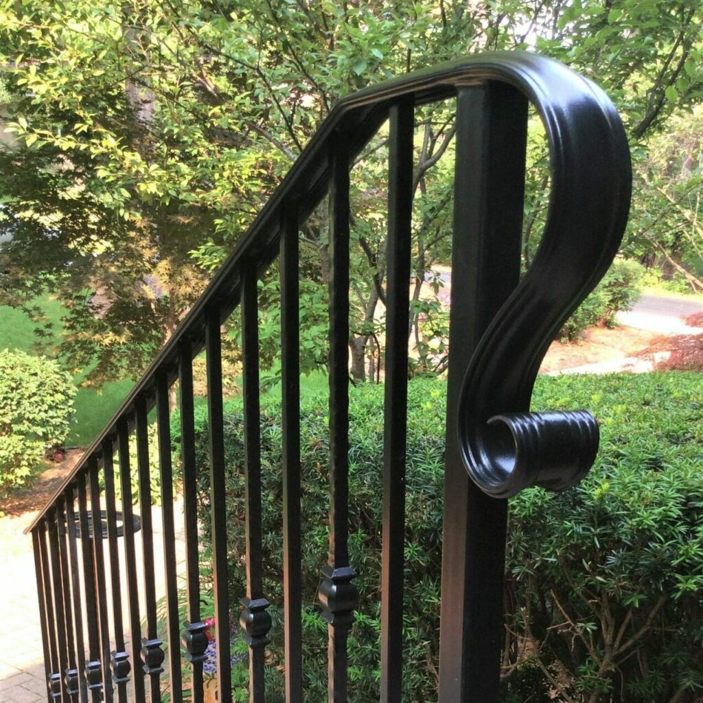 Traditional Wrought Iron Porch Railing For Your Homes Exterior