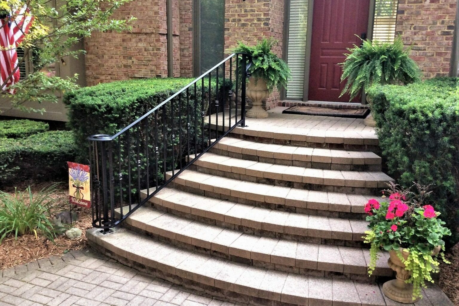 Traditional Wrought Iron Porch Railing For Your Homes Exterior